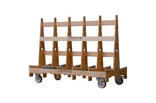 Modular Wooden Transport Racks and A-Frame Carts | Deltarack BV